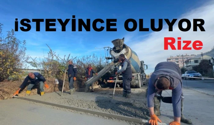 Rize Fındıklı Belediyesinde ekip ruhu