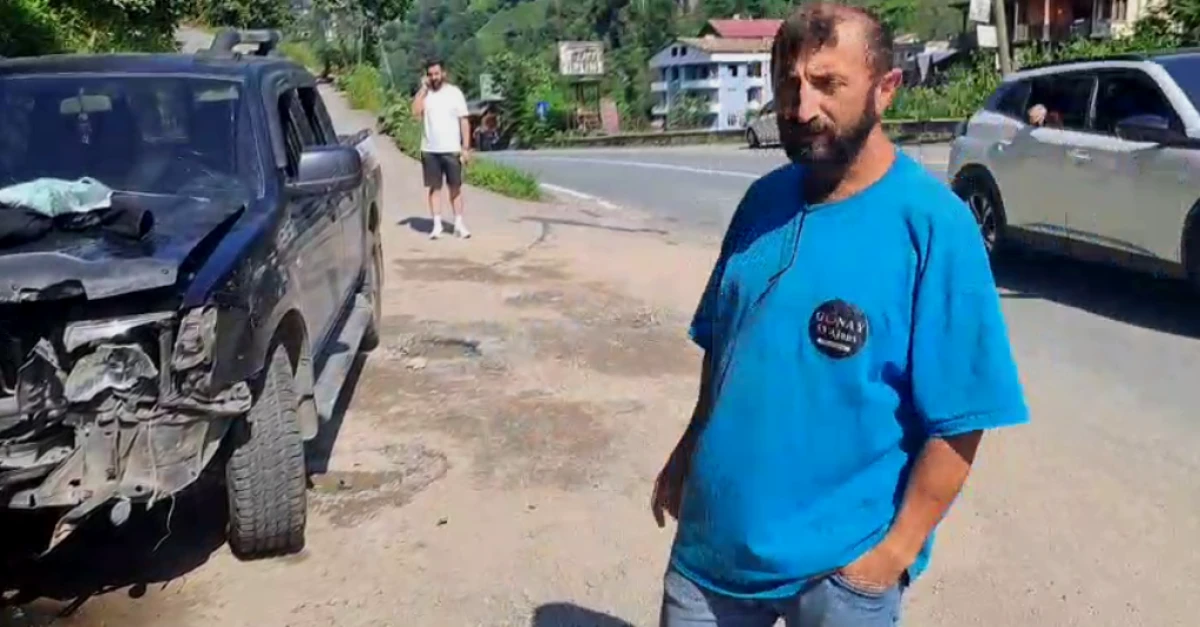 RİZE'DE BU KAVŞAKTAKİ KAZALAR İSYAN ETTİRİYOR