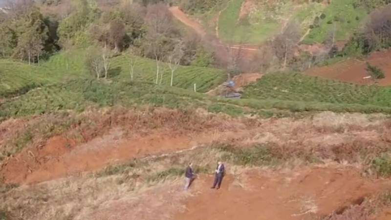 Rize’de köy mezarlığı için çalışmalar başladı Rize’de köy mezarlığı için çalışmalar başladı